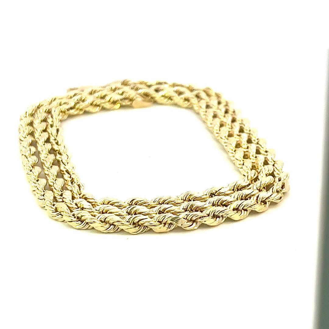 Solid Yellow Gold Rope Chain 4.00mm | Solomon Jeweler – Solomon & Co.