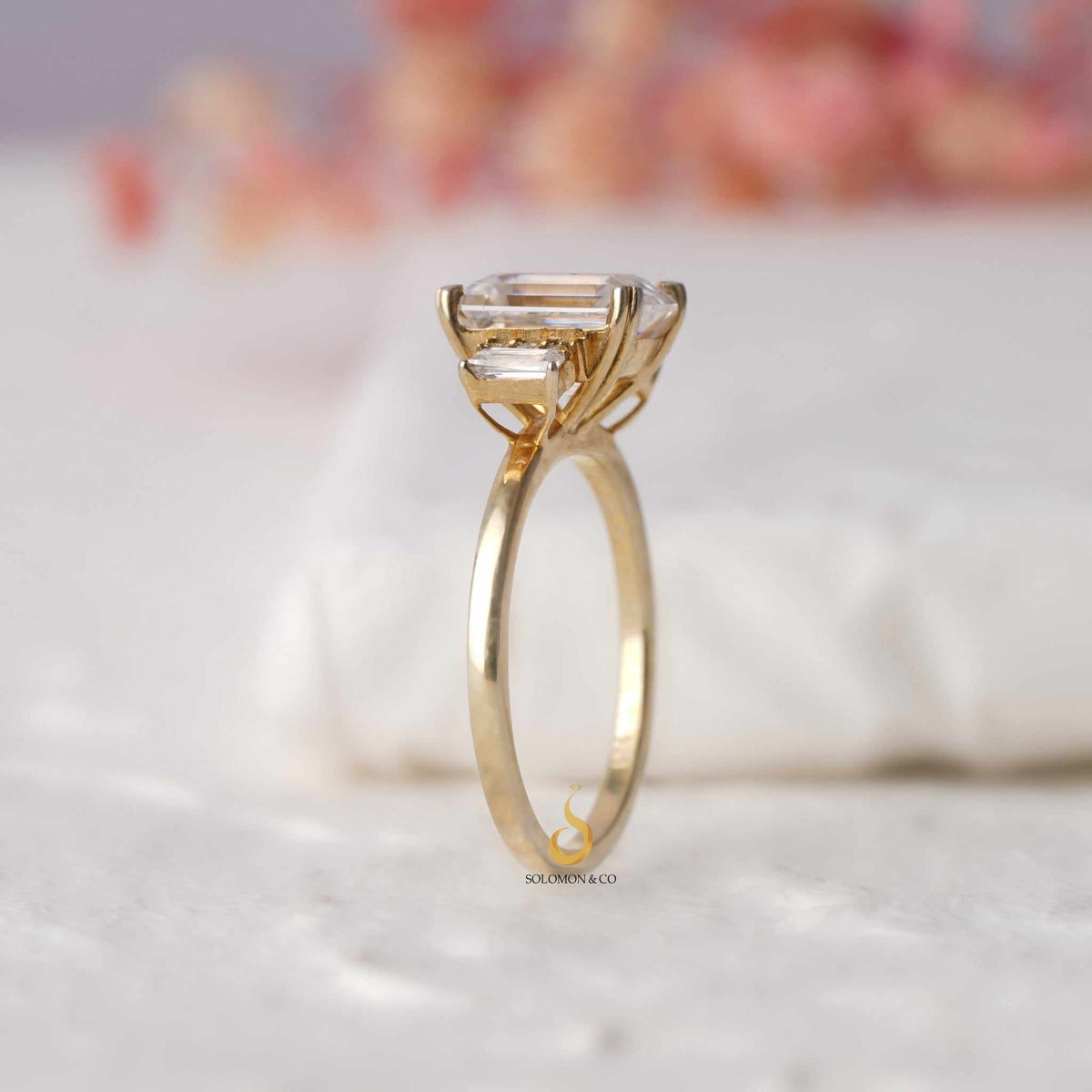 Classic Emerald Cut Engagement Ring – Solomon & Co.